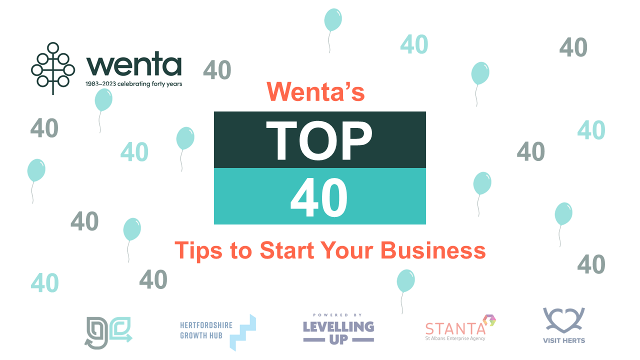 Wenta top 40 tips to starting your own business with expert advice